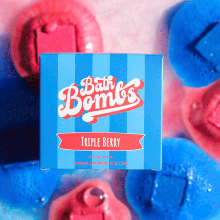 Triple Berry Cube Bombs – Happy Hippo Bath Co