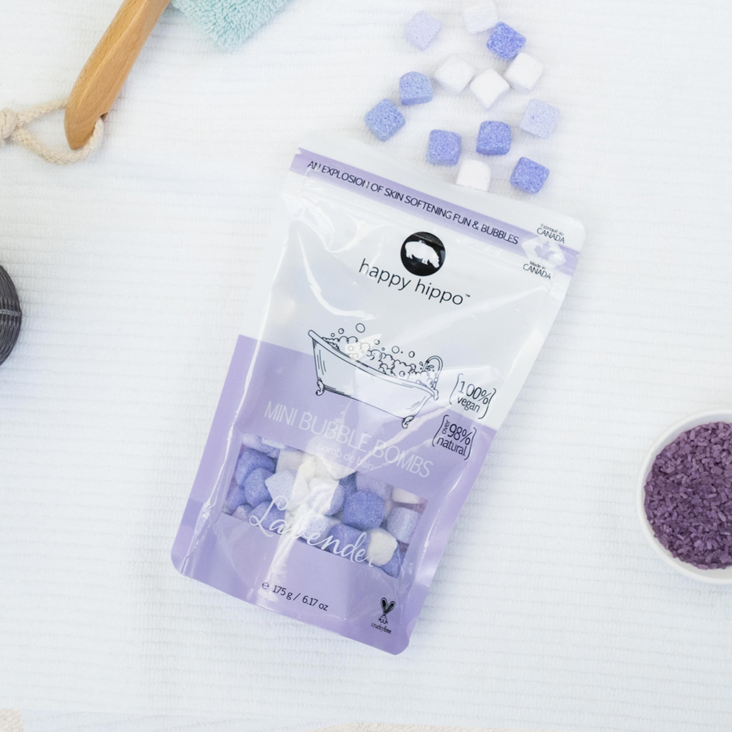 Relaxation Lavender Mini Bubble Bath Bombs – Happy Hippo Bath Co