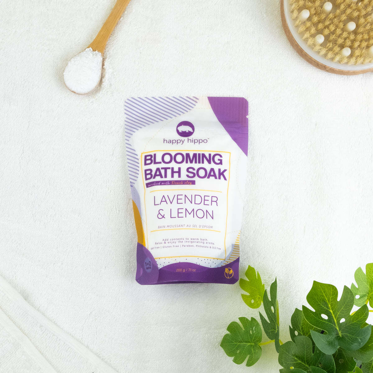 Lavender & Lemon - Blooming Bath Soak – Happy Hippo Bath Co
